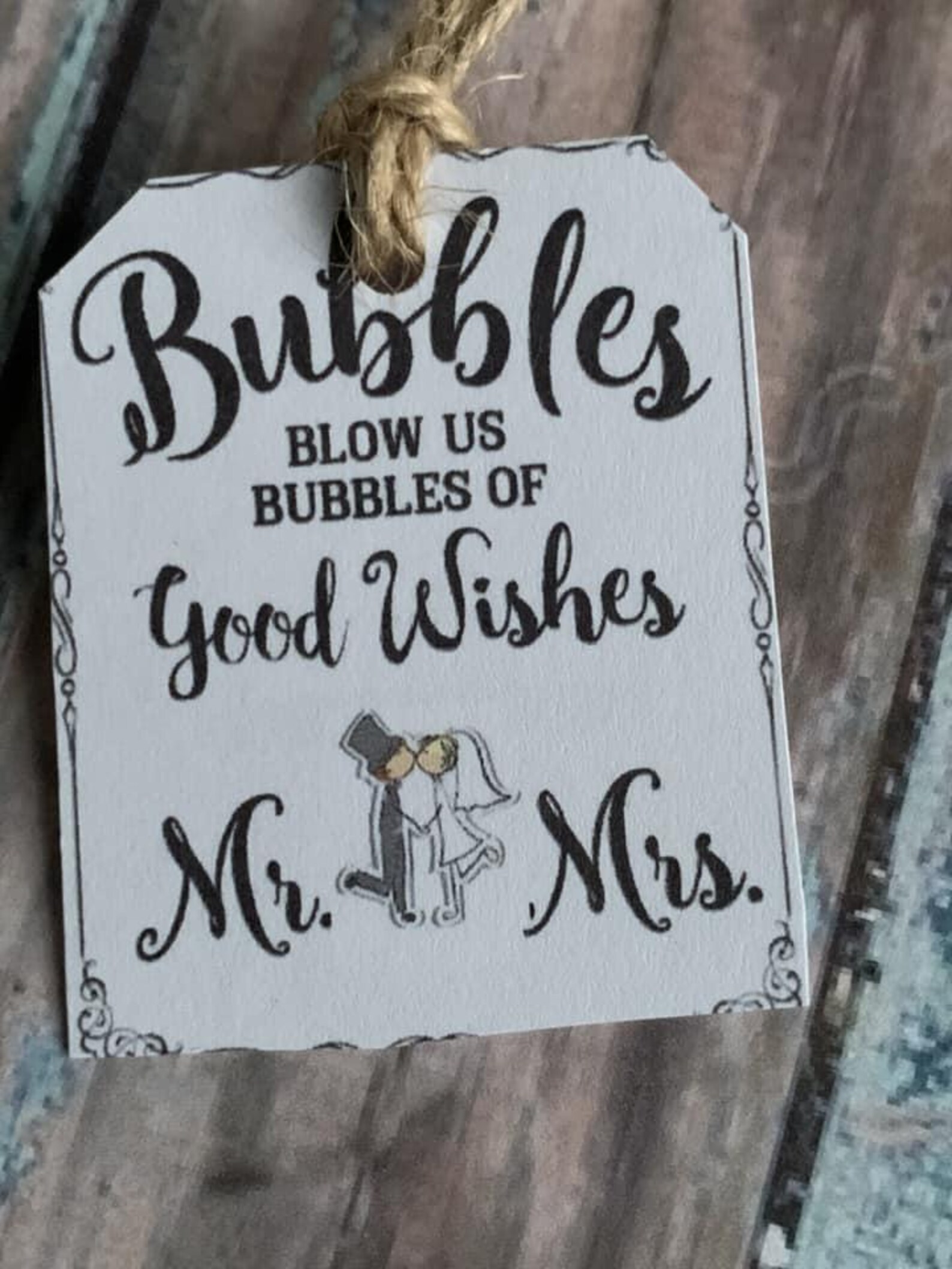 Table Decoration Bubbles for the Mr & Mrs Bubble Ribbon Wands for ...
