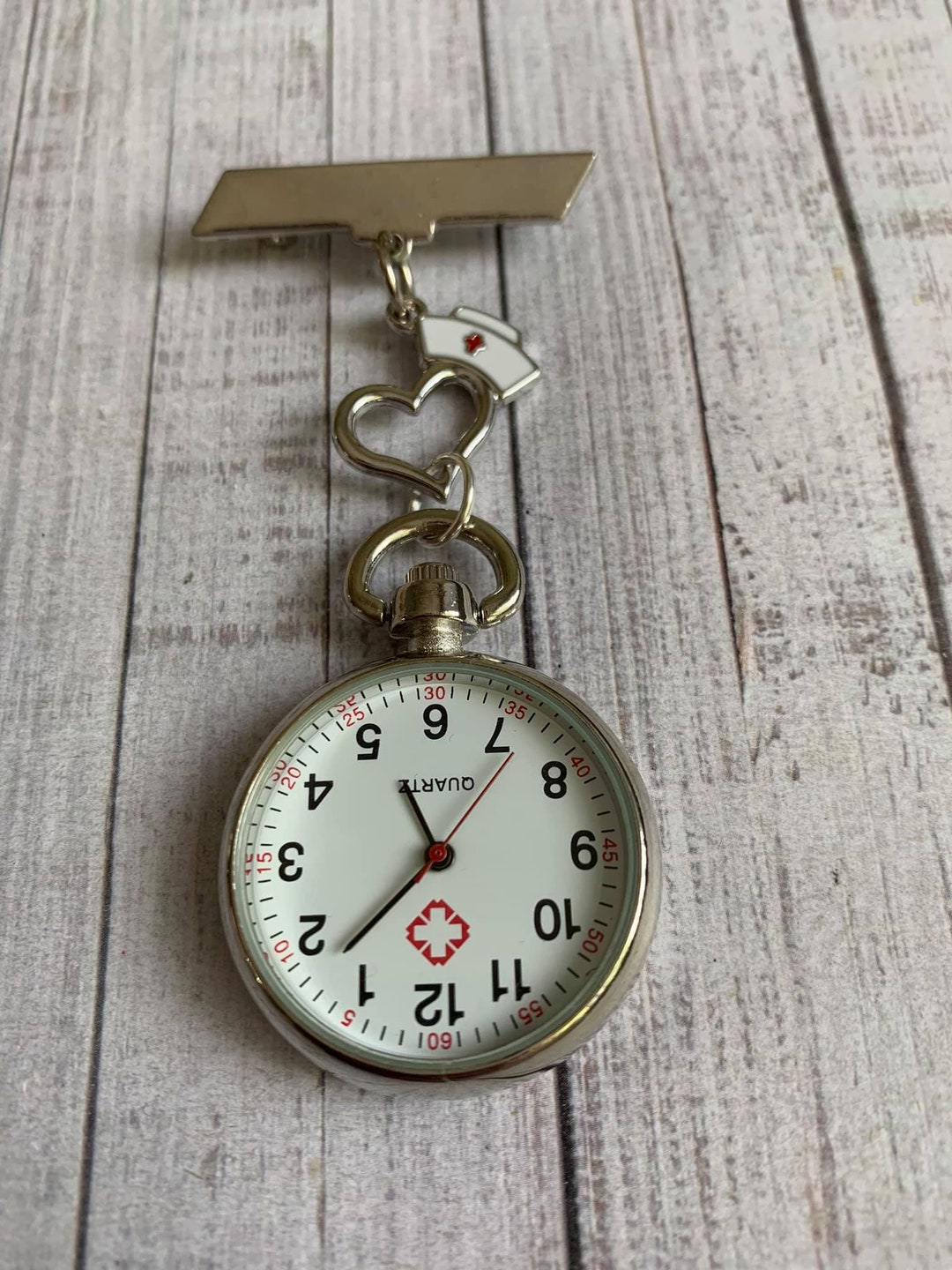Nurse Medical Large Face Red Cross Fob Watch - Etsy UK