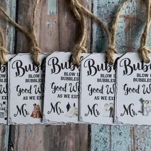 Table Decoration Bubbles for the Mr & Mrs Bubble Ribbon Wands for ...