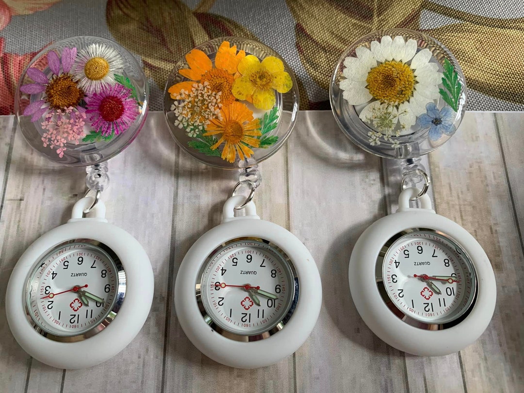 Dried Flower Silicon Fob Retractable Watch - Etsy