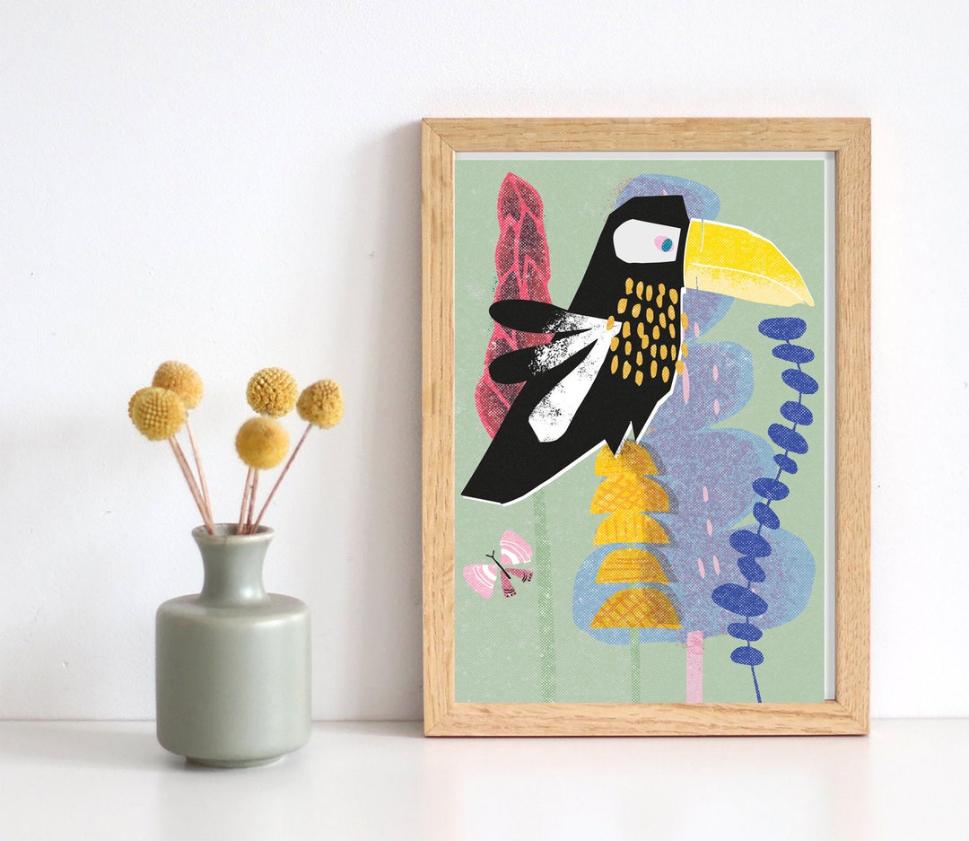 Toucan Poster, Size 20x30 Cm. This Bird Poster is Made With Paper and ...
