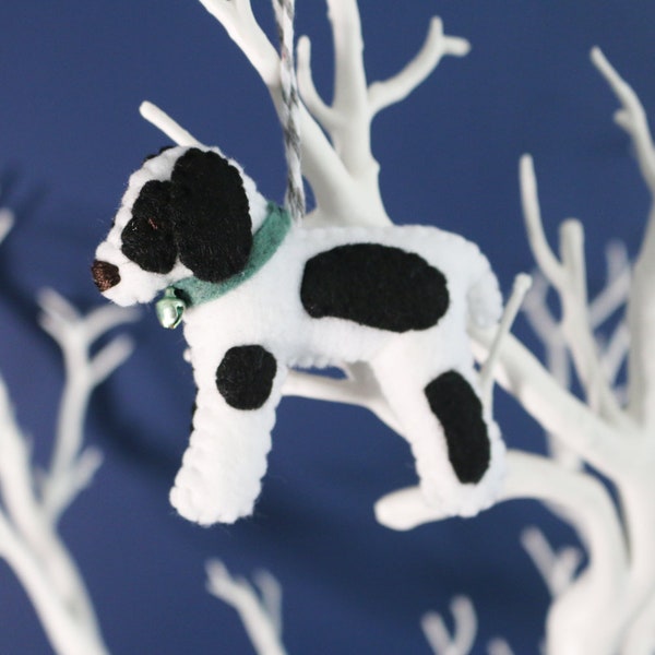Black and White Springer Spaniel Ornaments - Etsy UK