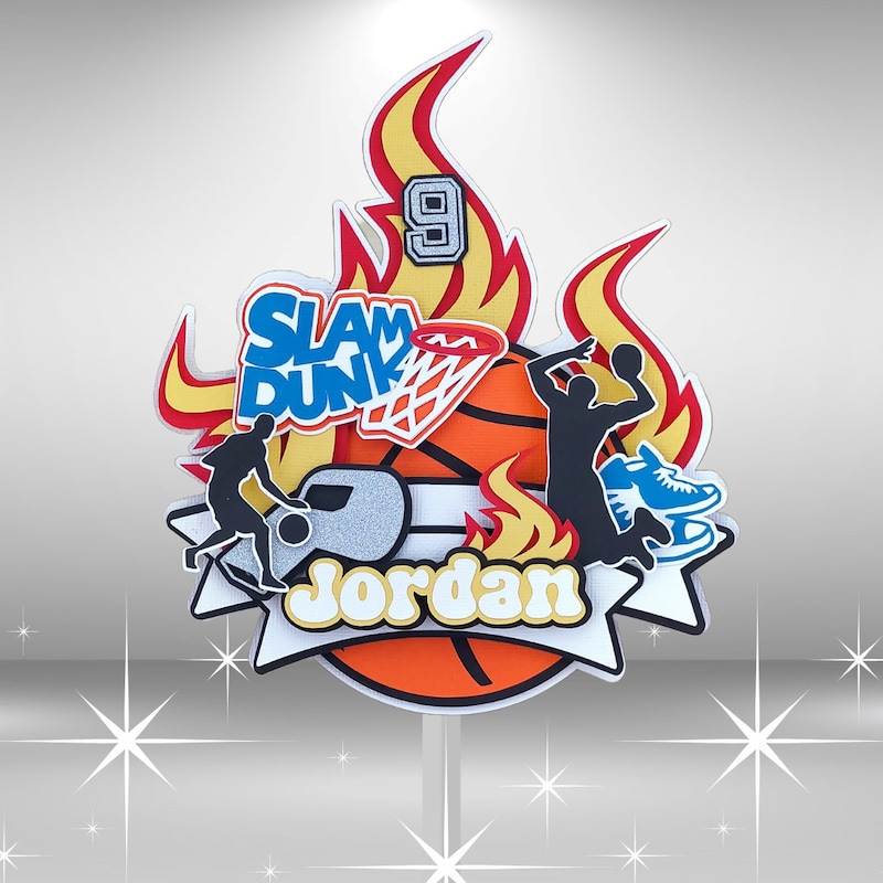 Basketball Cake Topper - Etsy
