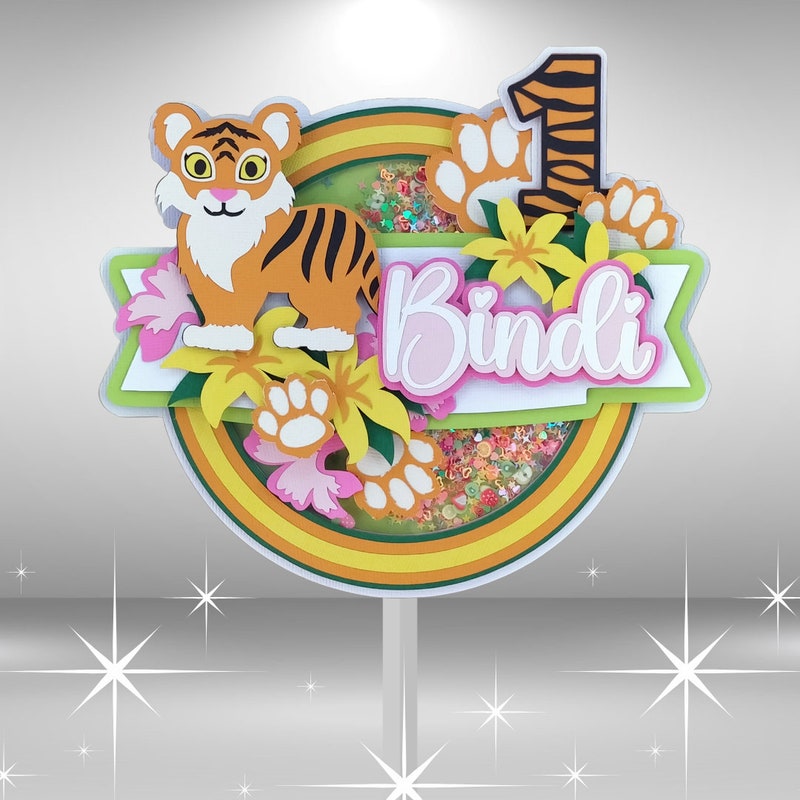 Tiger Cake Topper - Etsy UK