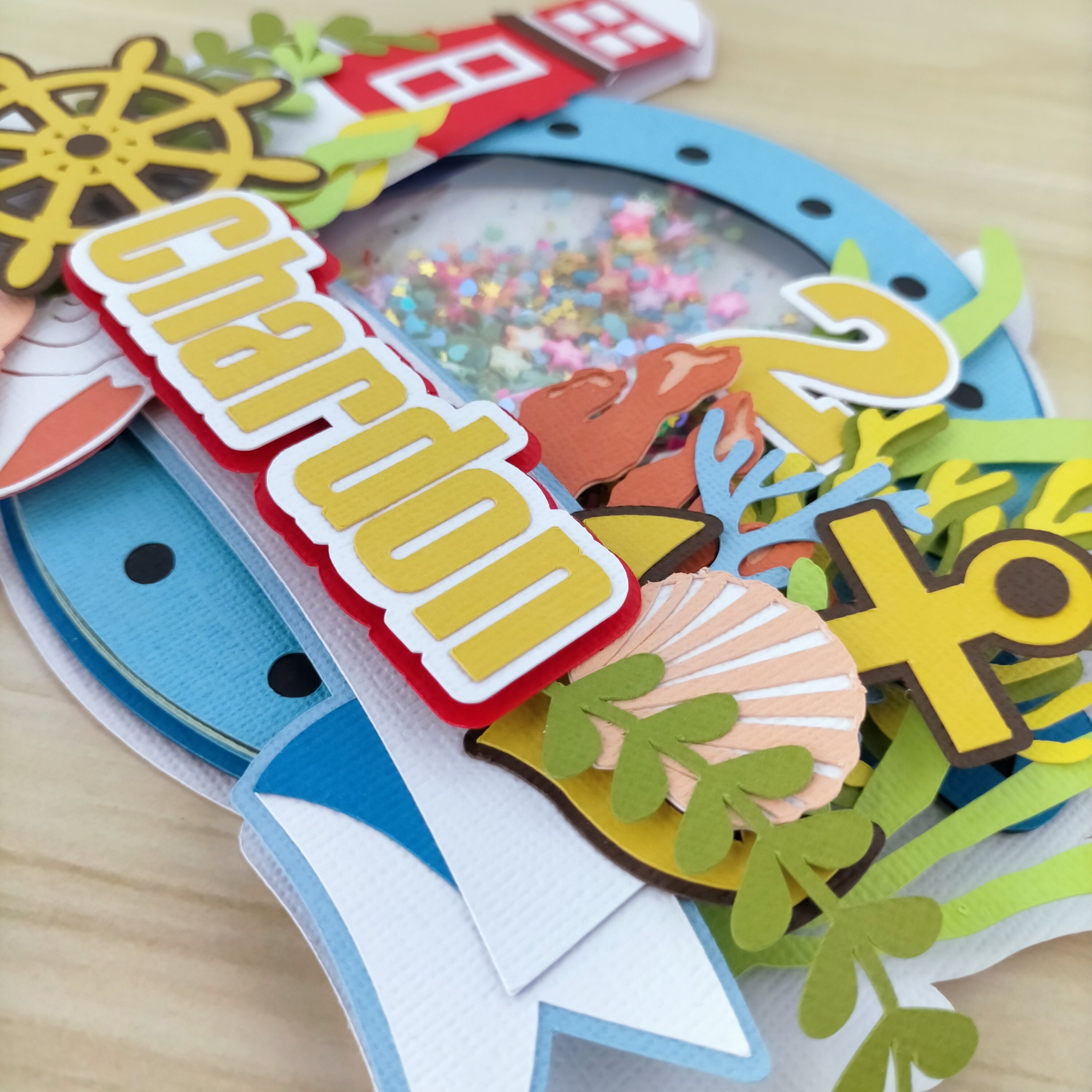 Ocean Underwater Theme 3D Birthday Shaker Cake Topper - Etsy Australia