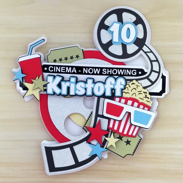 Movie Cake Topper Svg - Etsy
