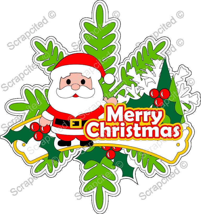 Christmas Santa Claus Cake Topper, 3D Birthday SVG Cricut Machine ...