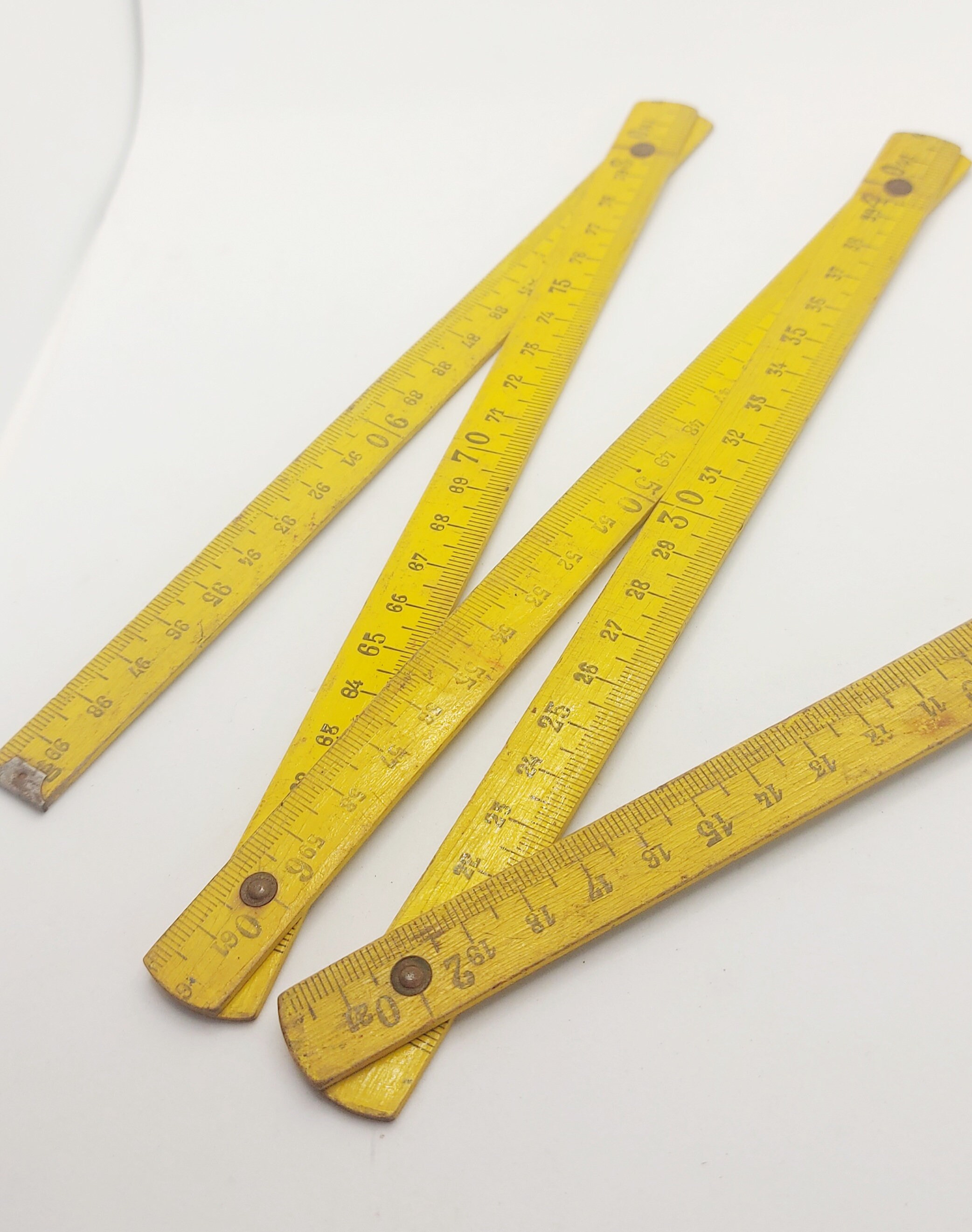 Vintage Extendable Folding Wooden Ruler - Etsy