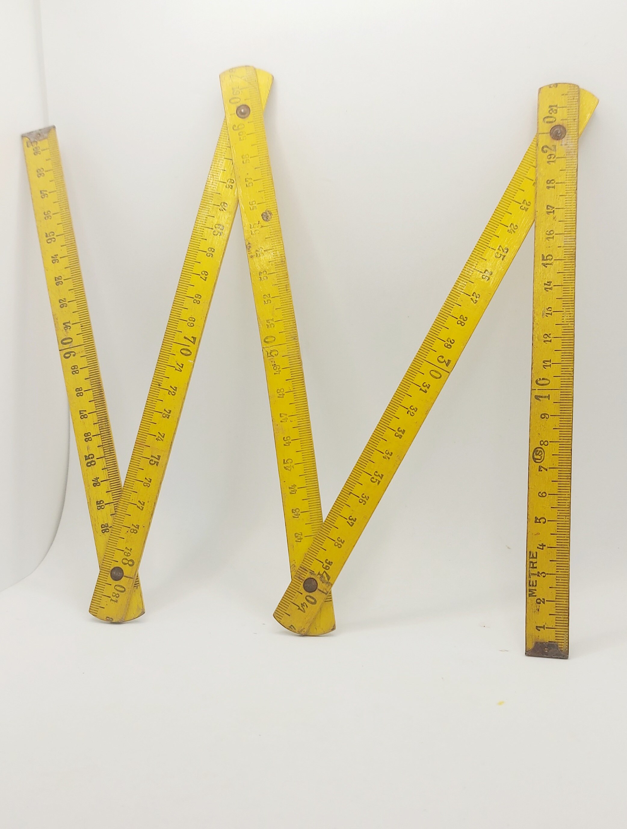 Vintage Extendable Folding Wooden Ruler - Etsy