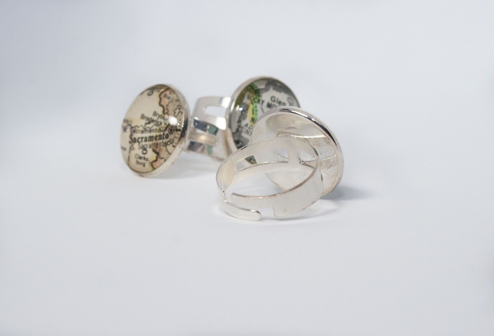 CUSTOM Map Ring: Personalized With the Vintage Map Location of YOUR ...