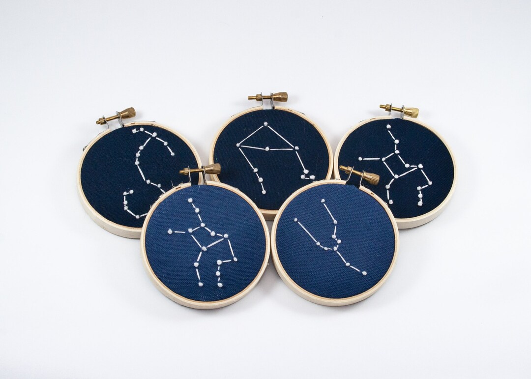 Zodiac Emboridery: Choose Your Sign - Etsy