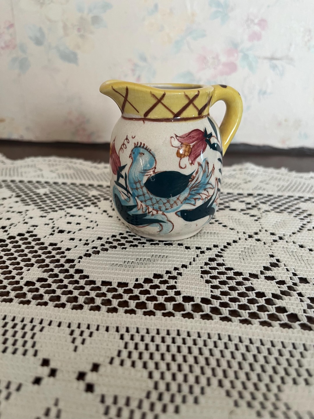 Miniature Pitcher With Bird Design - Etsy