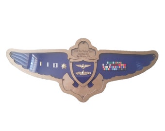 Navy Pilot Wings Shadow box | Etsy