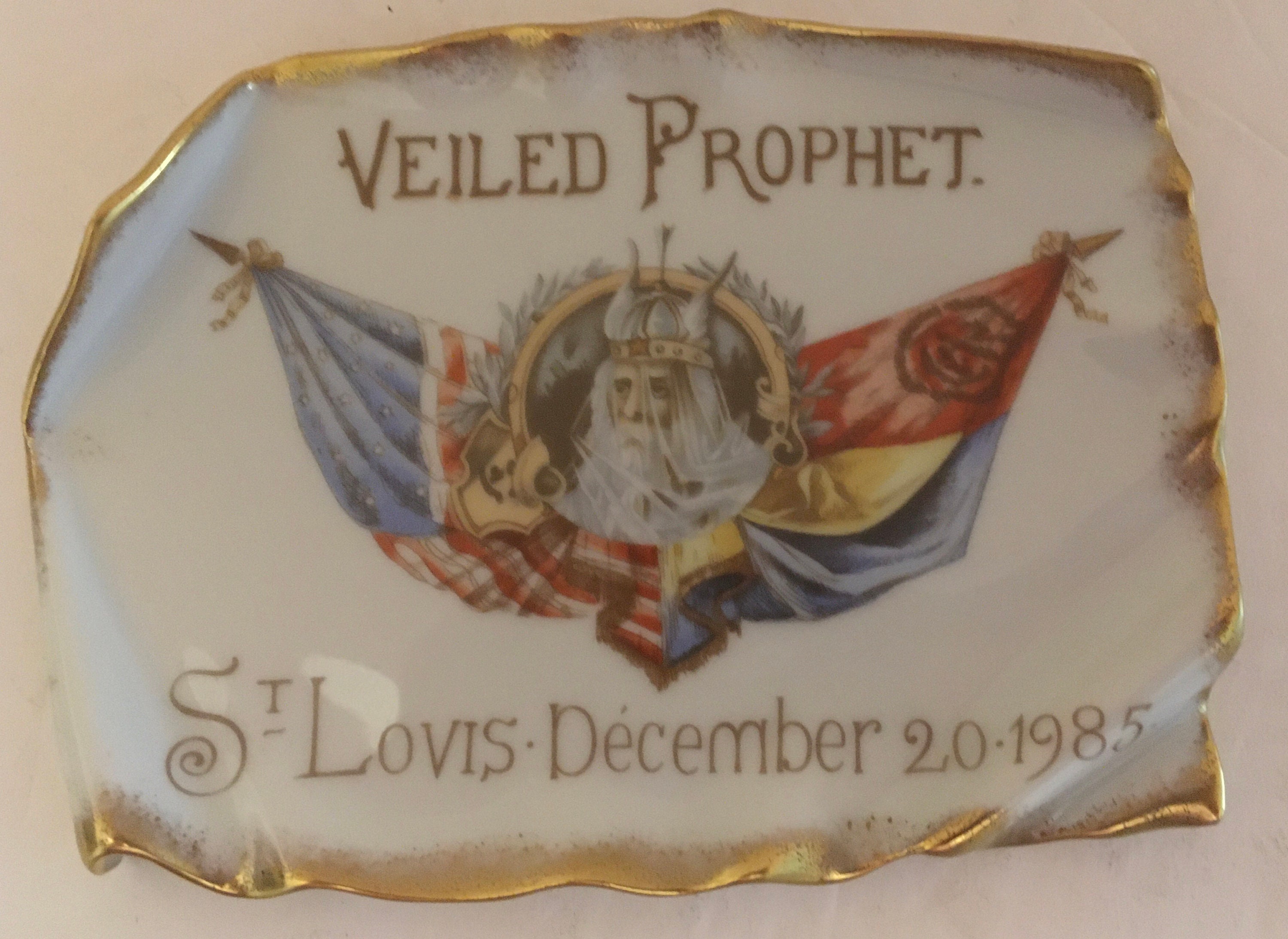 Veiled Prophet VP Souvenir Card/pin Tray Dish St Louis Ball 1985 - Etsy