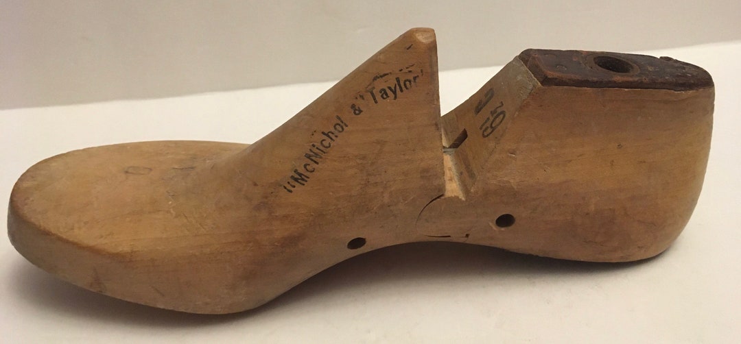 Vintage Wooden Cobbler Single Shoe Mold Mcnichol & Taylor 6 1/2 - Etsy