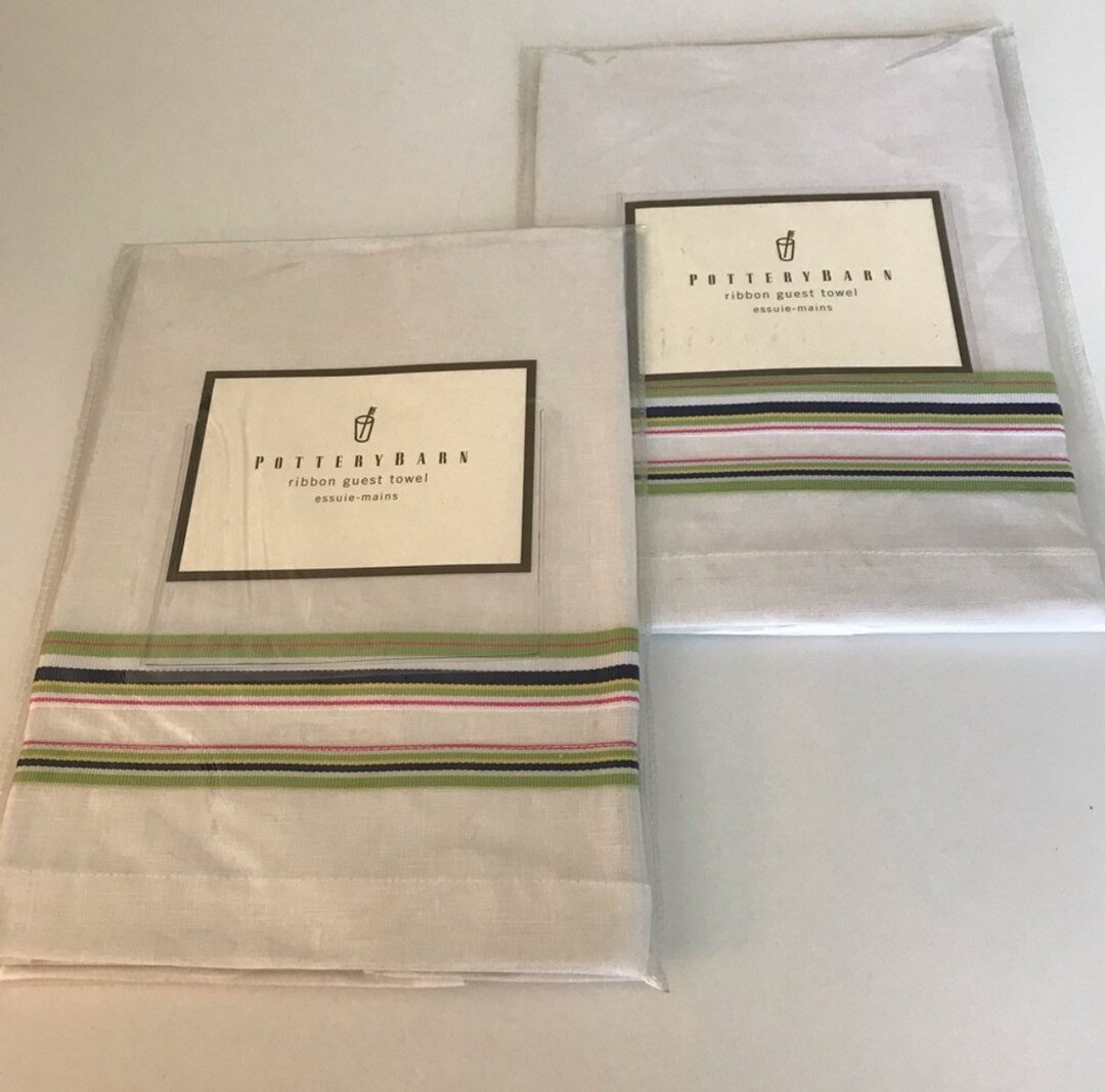 Spoil Your Guests-two Pottery Barn Linen Hand Towels - Etsy