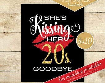 Kissing 20s goodbye | Etsy
