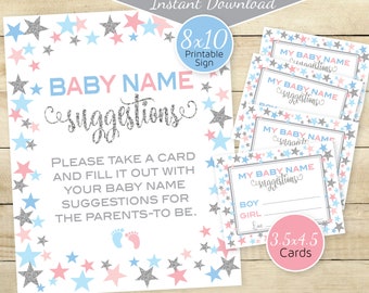 Baby name cards | Etsy