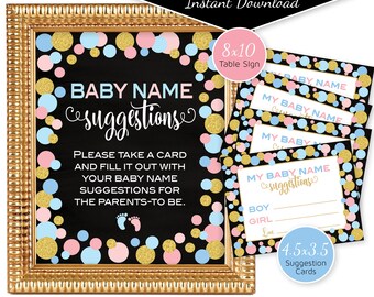 Baby name cards | Etsy