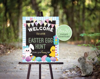 Easter egg hunt sign | Etsy
