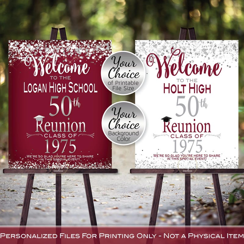 Class Reunion Welcome Sign - Etsy
