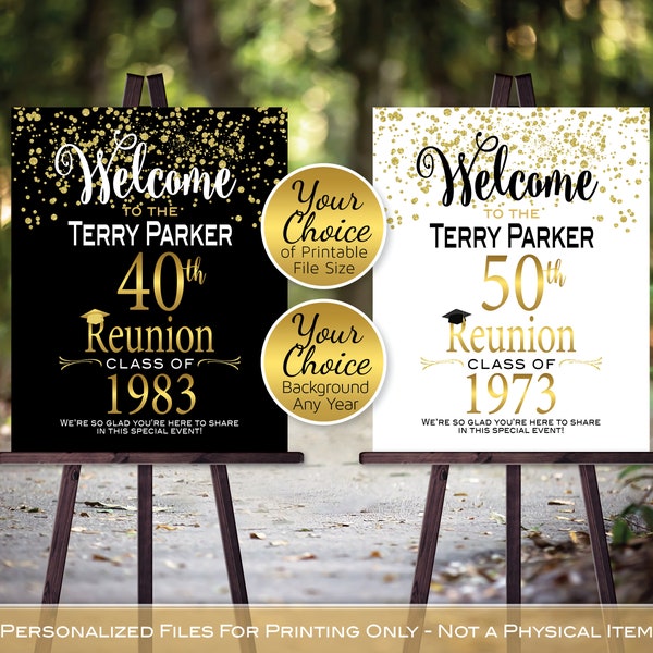 Class Reunion Welcome Sign - Etsy