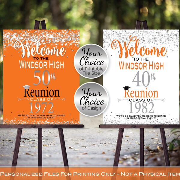 Orange and Black Class Reunion - Etsy