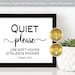 Quiet Please Printable Sign | 8x10 and 5x7 | Office Decor | Use Soft ...