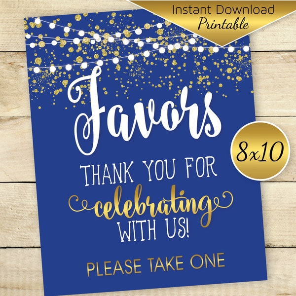 Favor Table Sign - Etsy
