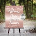Baby Shower Welcome Sign Printable | Dripping Pink Rose Gold Glitter ...