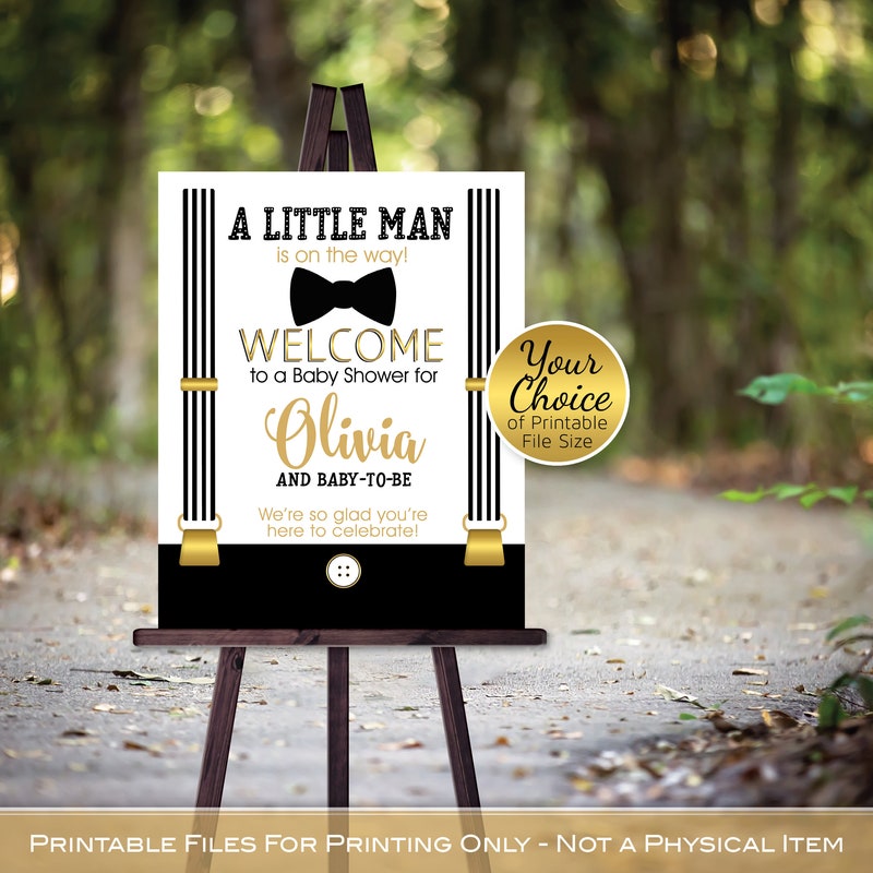 Welcome Little Man - Etsy