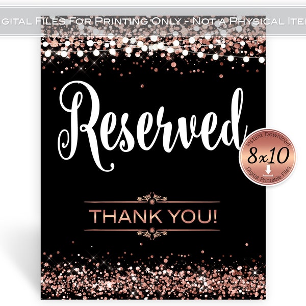 Reserved Table Sign - Etsy