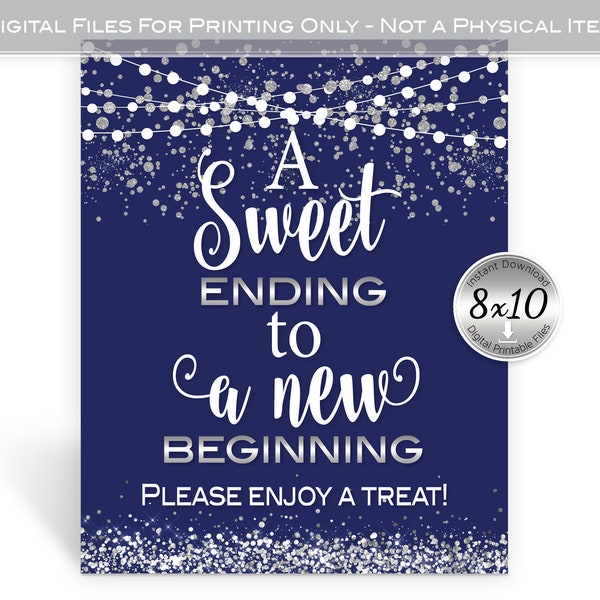 A Sweet Ending to a New Beginning - Etsy