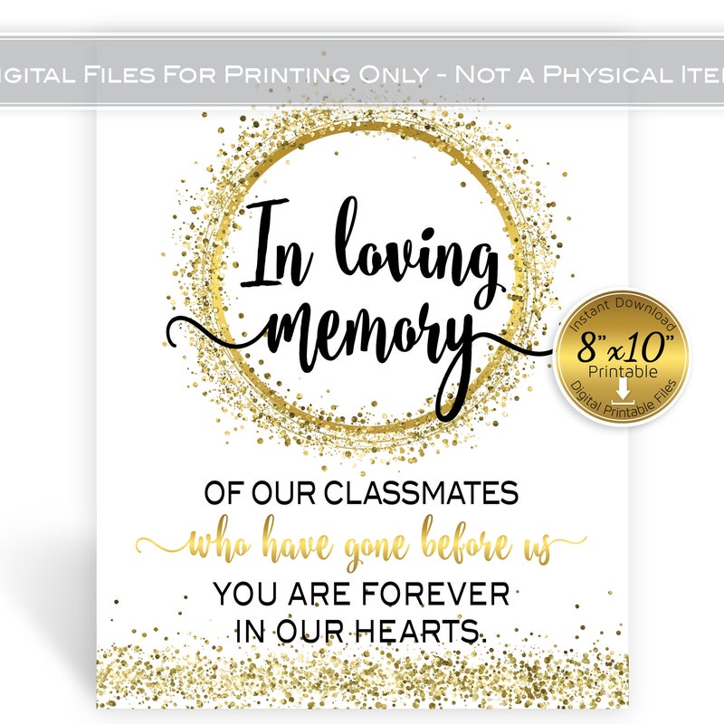 Reunion Memorial Table - Etsy