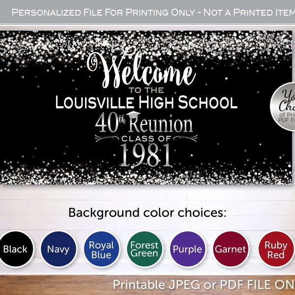 Reunion Banner - Etsy