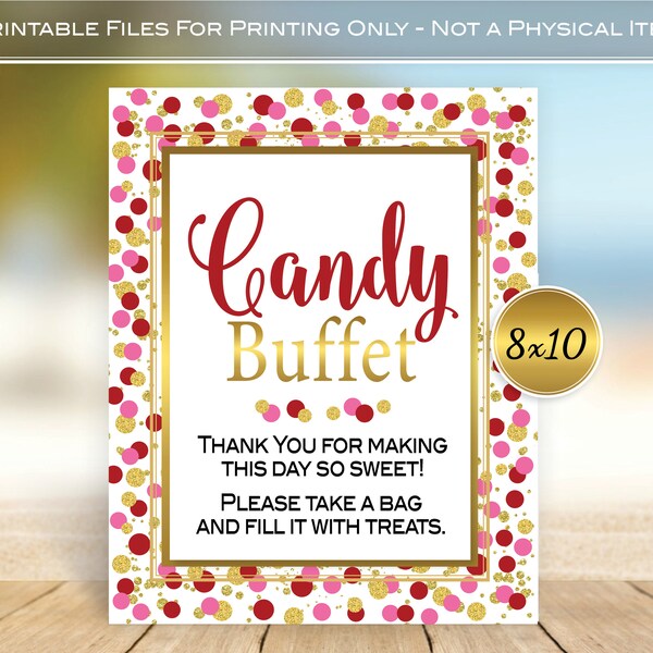 Candy Buffet Tags - Etsy