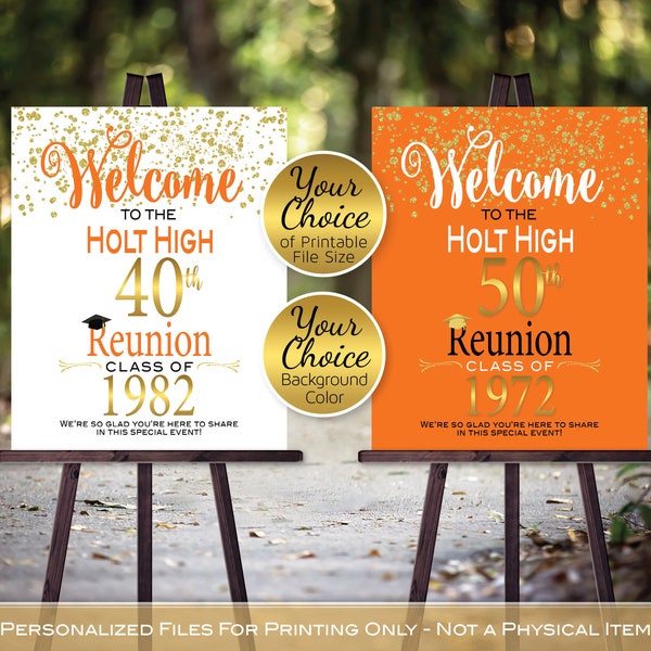 Welcome to Reunion Sign - Etsy