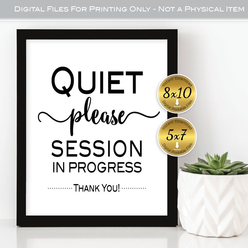 In Session Sign - Etsy