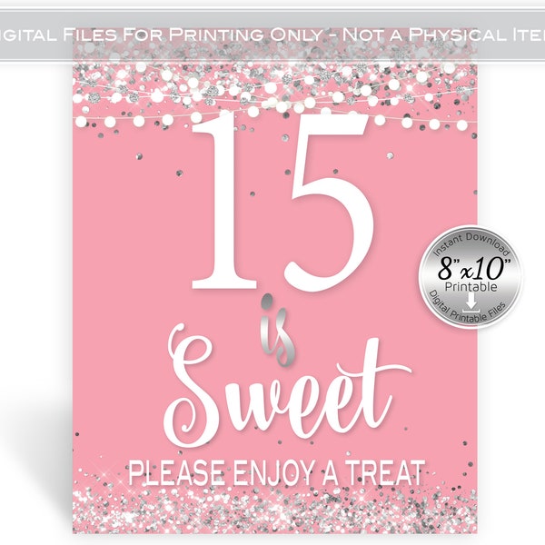 Quinceanera Candy Table Sign - Etsy