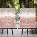 Birthday Welcome Sign Printable Dripping Silver Glitter on Rose Gold ...