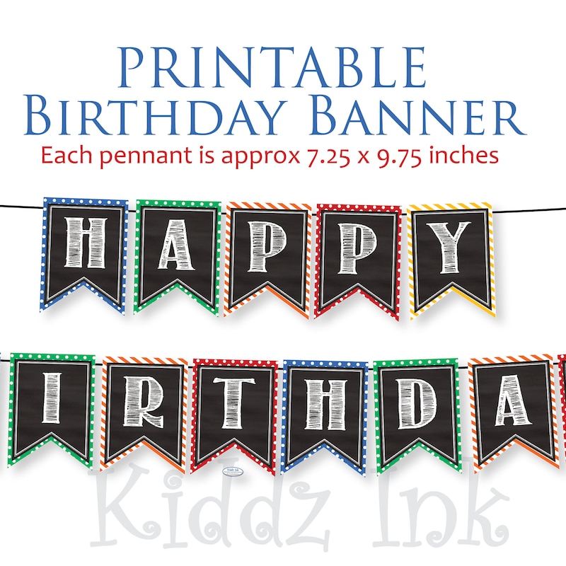 Chalkboard Pennant - Etsy