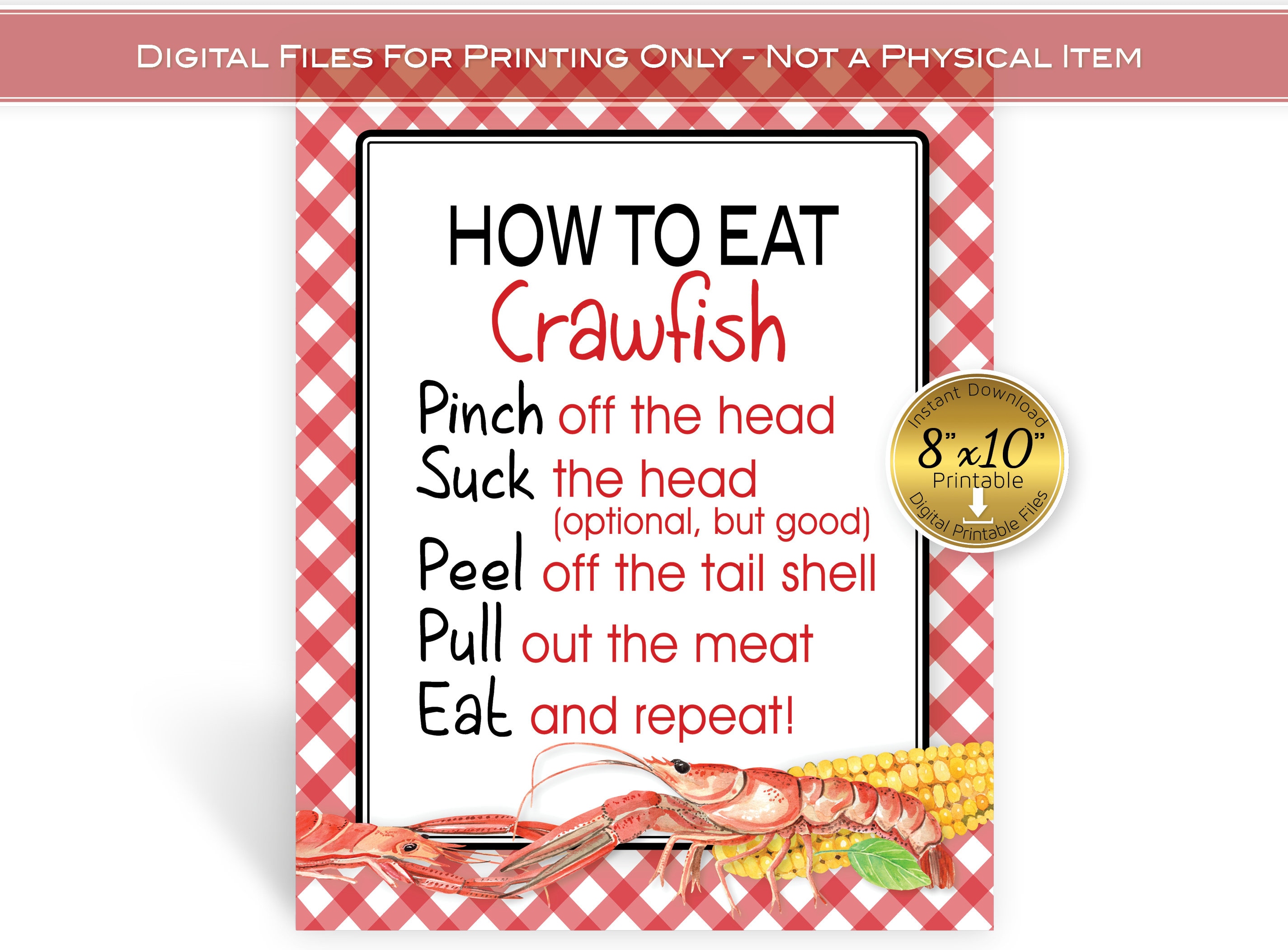 How To Eat Crawfish Poster