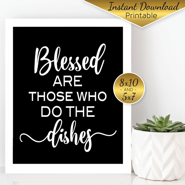 Black and White Blessed Vertical Sign - Etsy