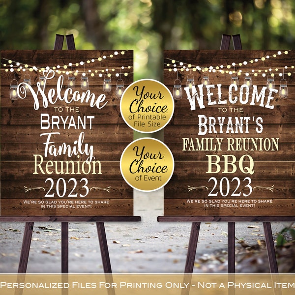 Rustic Family Reunion Invitation - Etsy