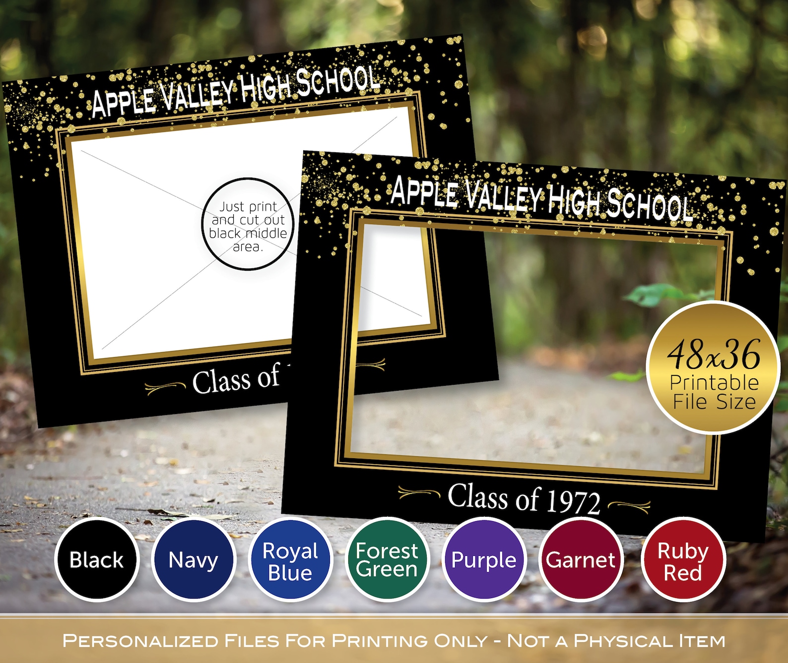 Class Reunion Selfie Photo Sign 48x36 Inch Printable Any - Etsy