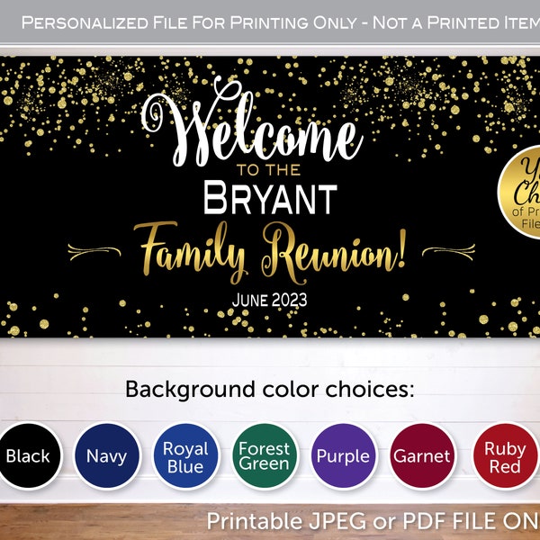 Reunion Banner - Etsy