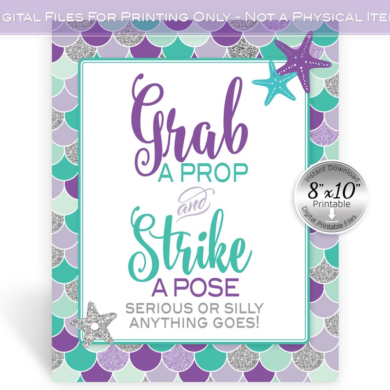 Mermaid Photo Booth Props - Etsy
