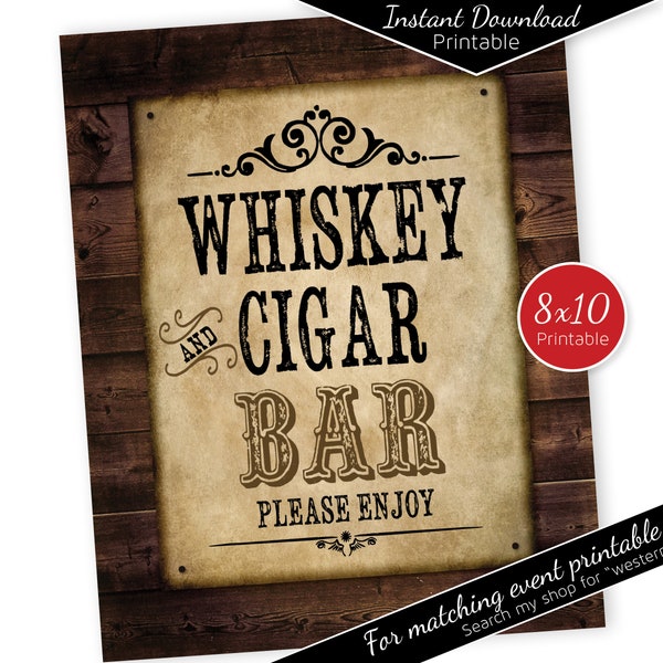 Western Bar Sign - Etsy