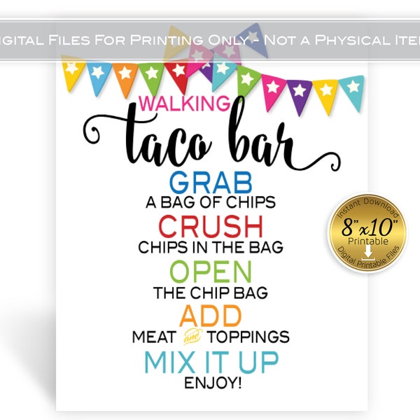 Taco Bar Sign - Etsy