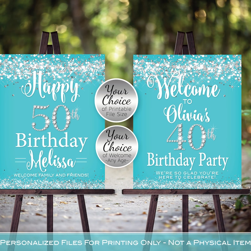 Turquoise Banner - Etsy